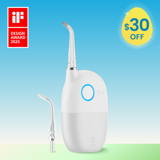 Oclean AirPump A10 Water Flosser | Portable AirPump Tech, Gentle on Gums, 3 Flossing Modes